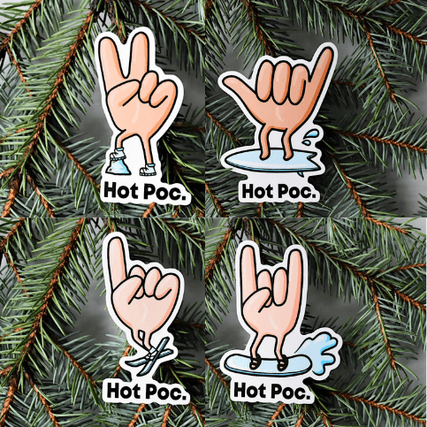 Adventure-Themed Sticker Pack: Hot Poc Stickers